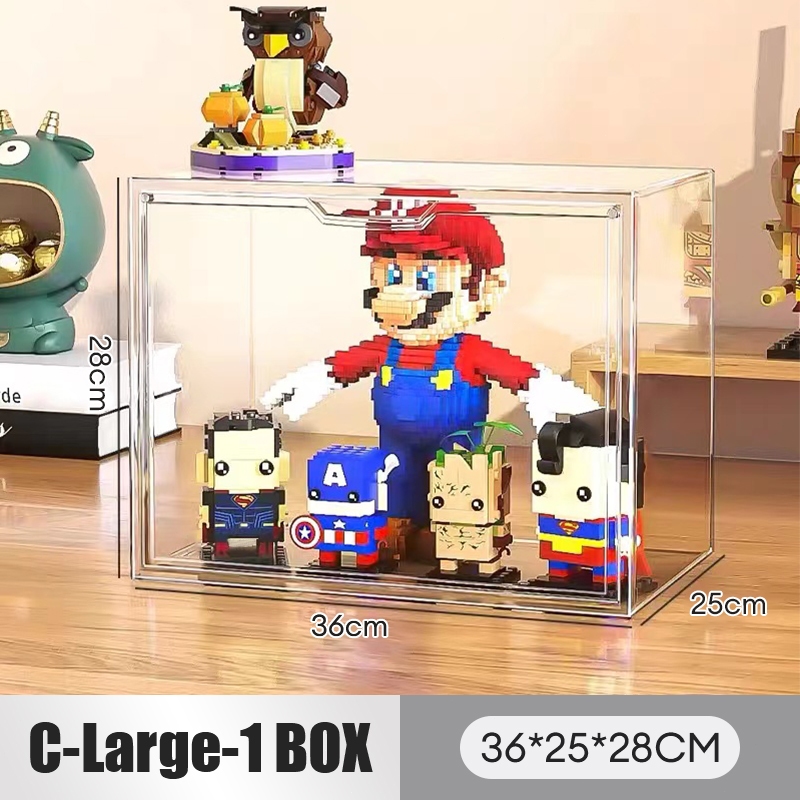 MISN Acrylic Display Case Transparent Boxes Popmart Storage Organizer ...