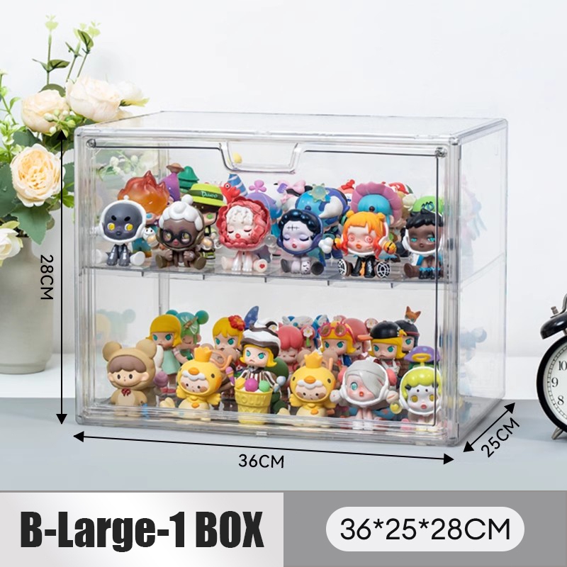 MISN Acrylic Display Case Transparent Boxes Popmart Storage Organizer ...