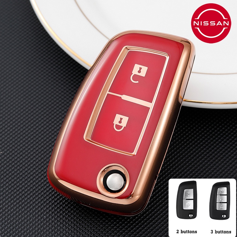 Nissan 2/3 Buttons TPU Key Cover Holder Keychain Protector For Nissan X ...