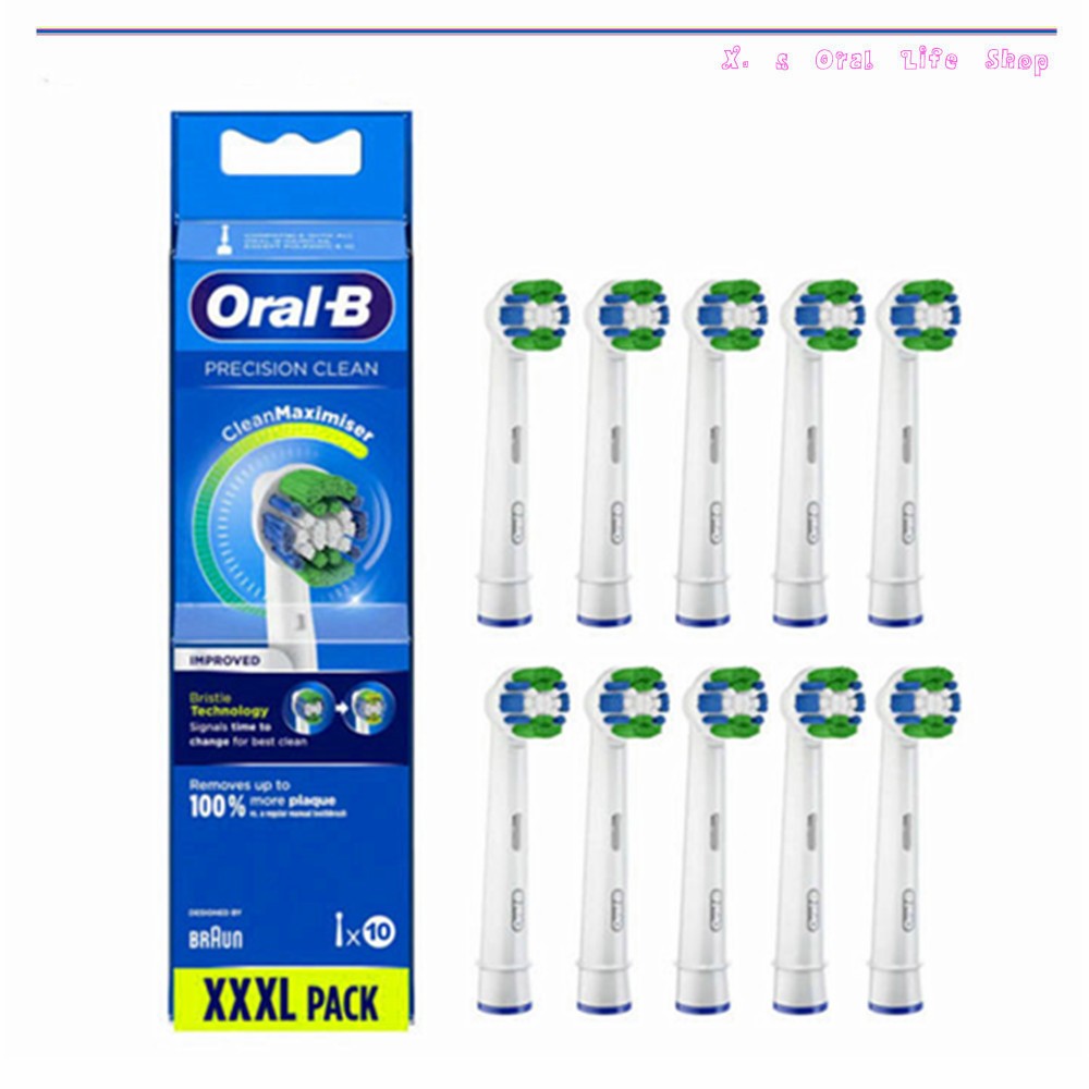 Oral B EB20 Precision Clean Replacement Toothbrush Brush Heads 4&10 Counts | Shopee Philippines