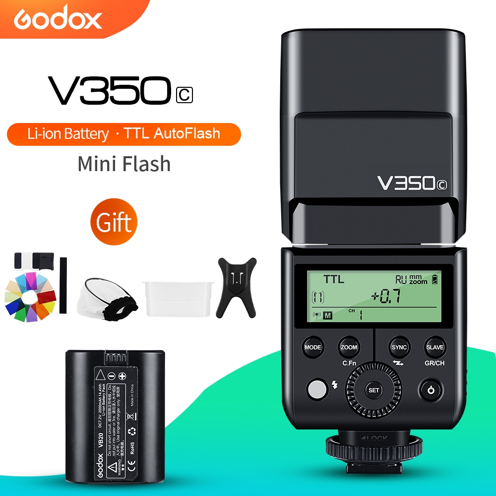 Godox V350 TTL 1/8000s HSS 2.4G Camera Flash Speedlite Built-in 2000mAh Battery | Shopee Philippines