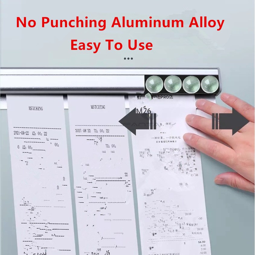 Premium Aluminum Kitchen Menu Clip Holder Receipt Clip No Punching ...