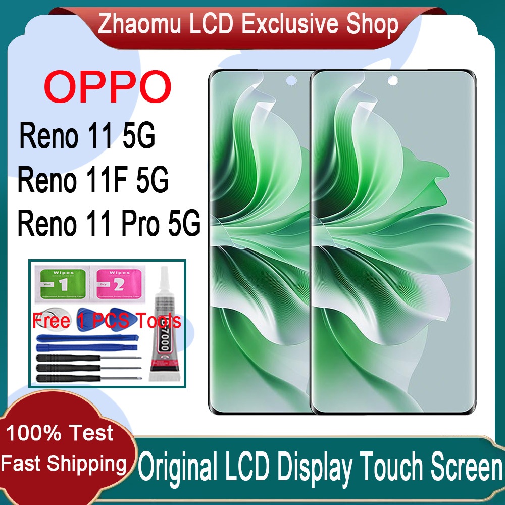 Original AMOLED OPPO Reno 11 11F 11 Pro 5G LCD Display Touch Screen ...