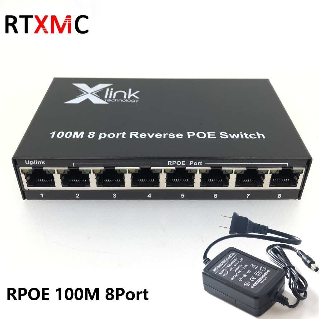 100Mbps reverse POE 8-port switch security monitoring network camera ...