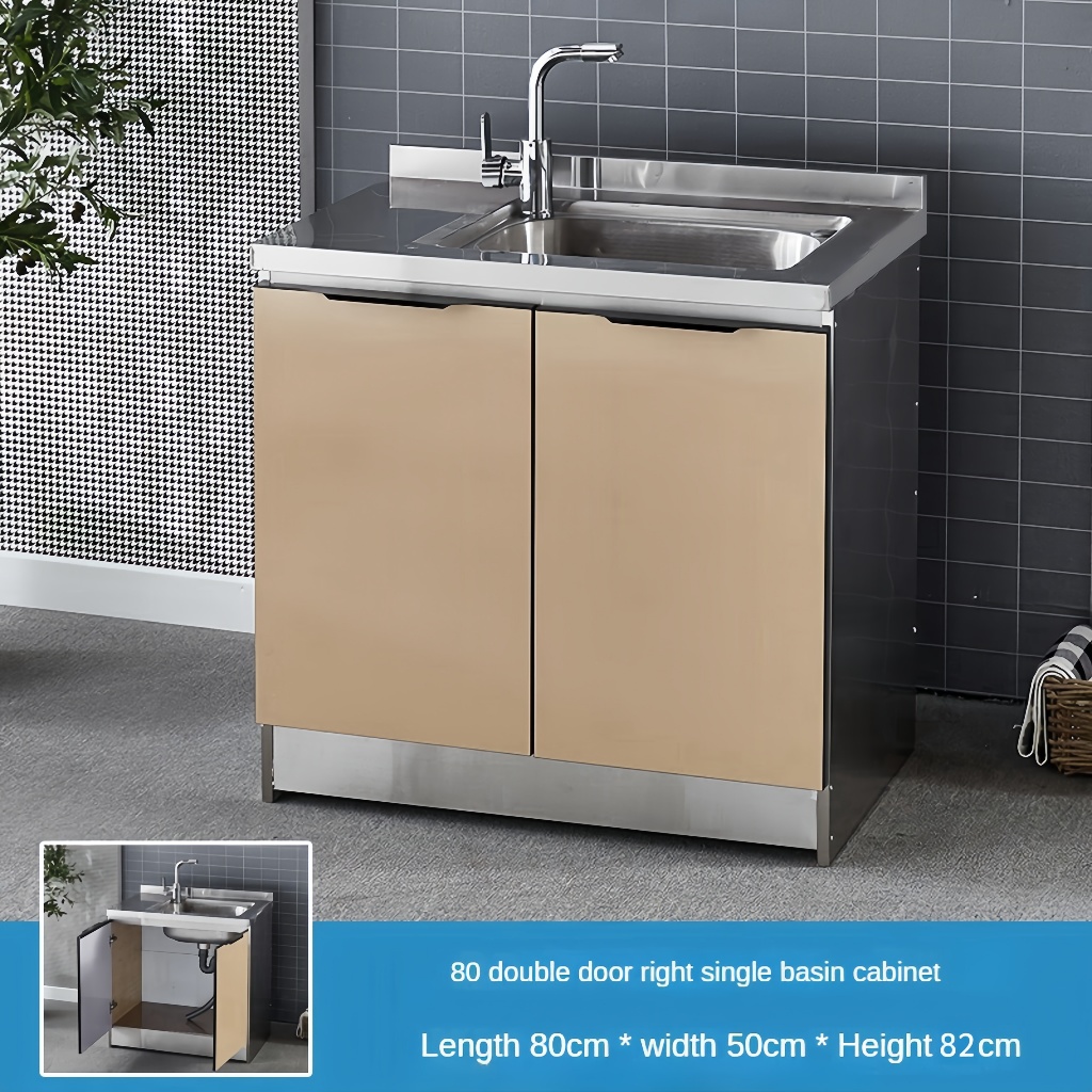 Kitchen Cabinet Stainless Steel Sink Cabinet Storage Cabinet Kitchen ...