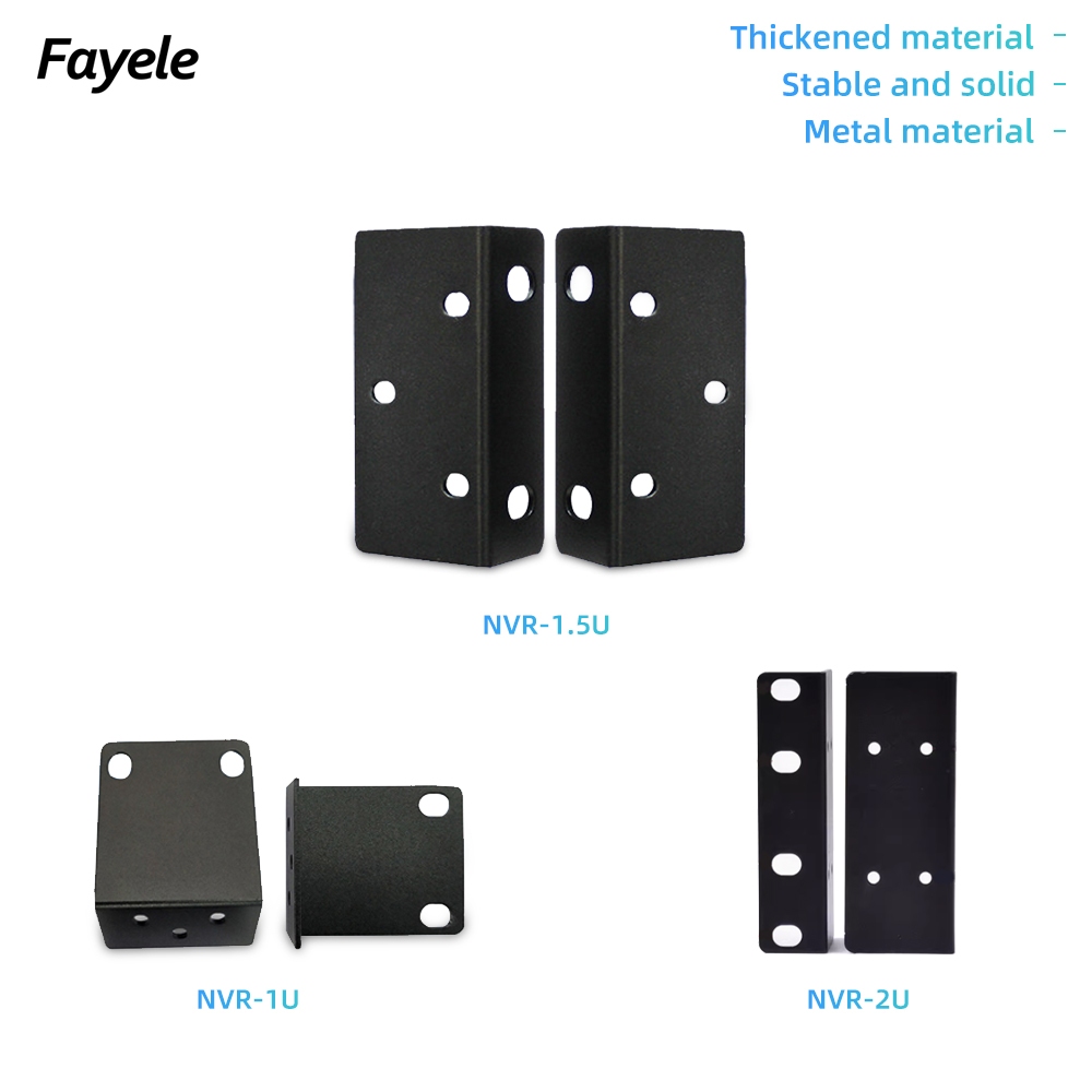 DVR hanging cabinet bracket 1U 1.5U 2U NVR Fixing ears 2/4/8 SATA disk ...