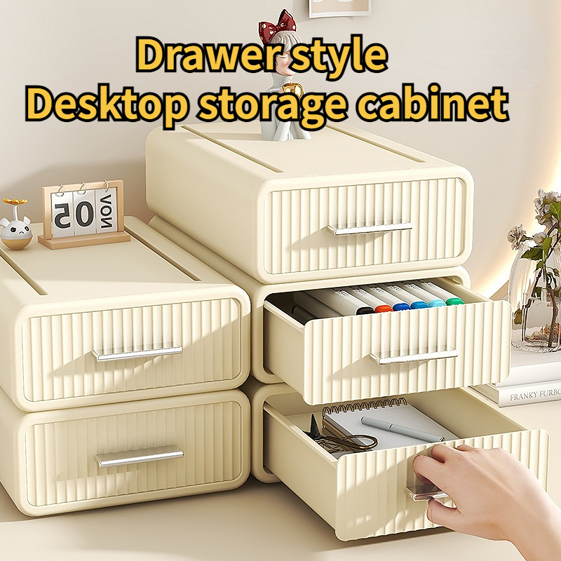 【Back to School Sale】Desktop drawer storage cabinet Korean style ...