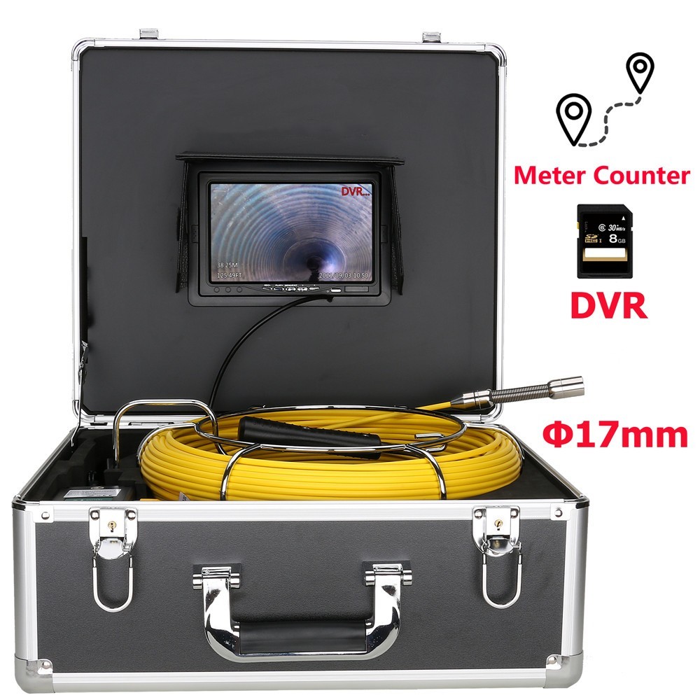 Sewer Pipe Inspection Video Camera Industrial Endoscope 7" DVR Monitor ...