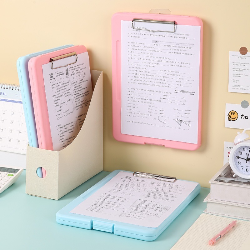 2 IN 1 Clipboard with Storage High Capacity Storage Clipboard Folder ...