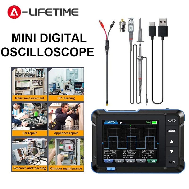 DSO152 DSO153 Mini Digital Portable Oscilloscope Analog Bandwidth 2 ...