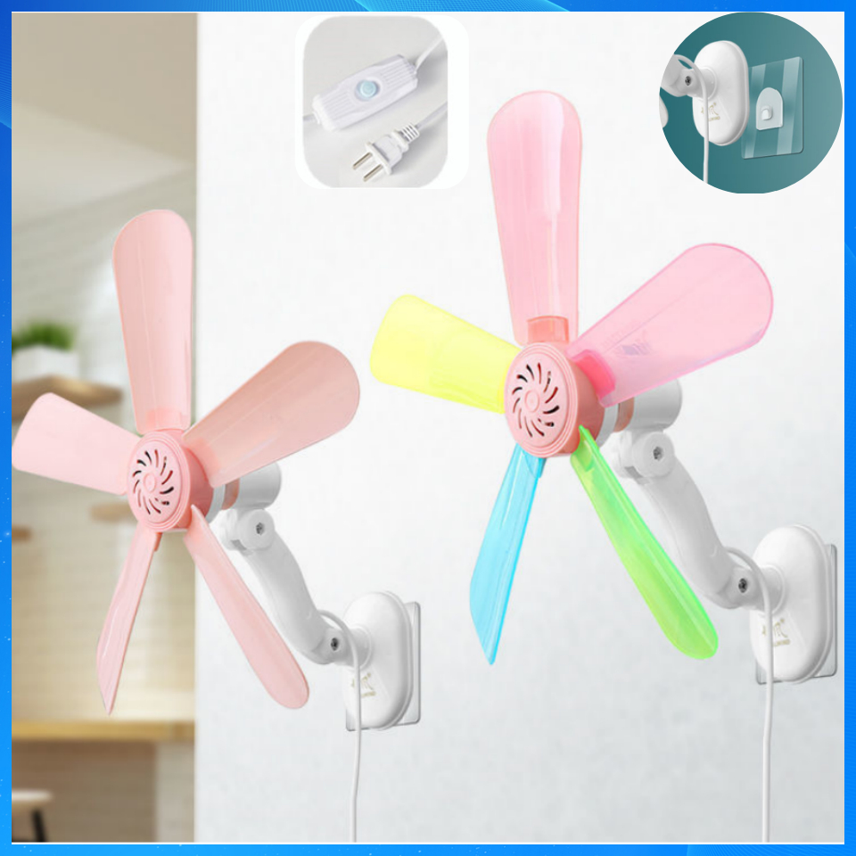 Strong adhesive wall fan 5 fan electric cooling fan heat protection ...