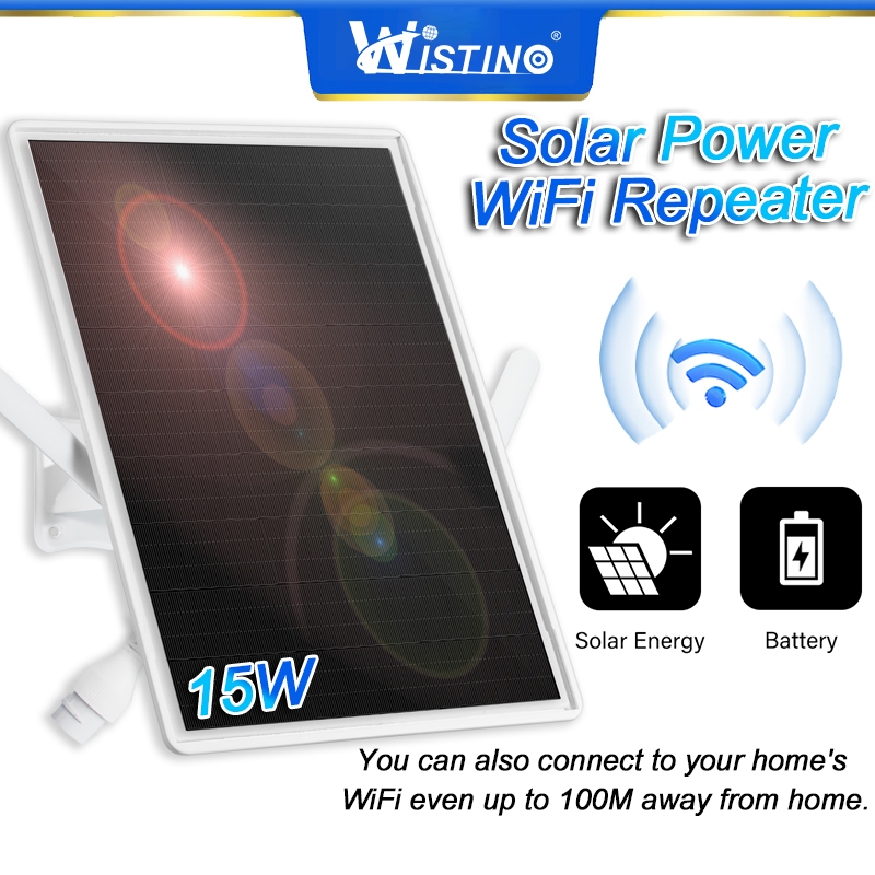 Wistino15W Solar Router With Solar Panel Battery Outdoor Wireless WiFi ...