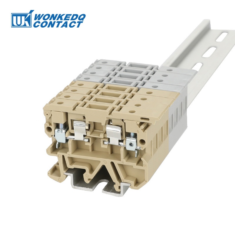 ASK1EN Fuse LED Din Rail Terminal Block SAK Series Screw Connector ASK ...