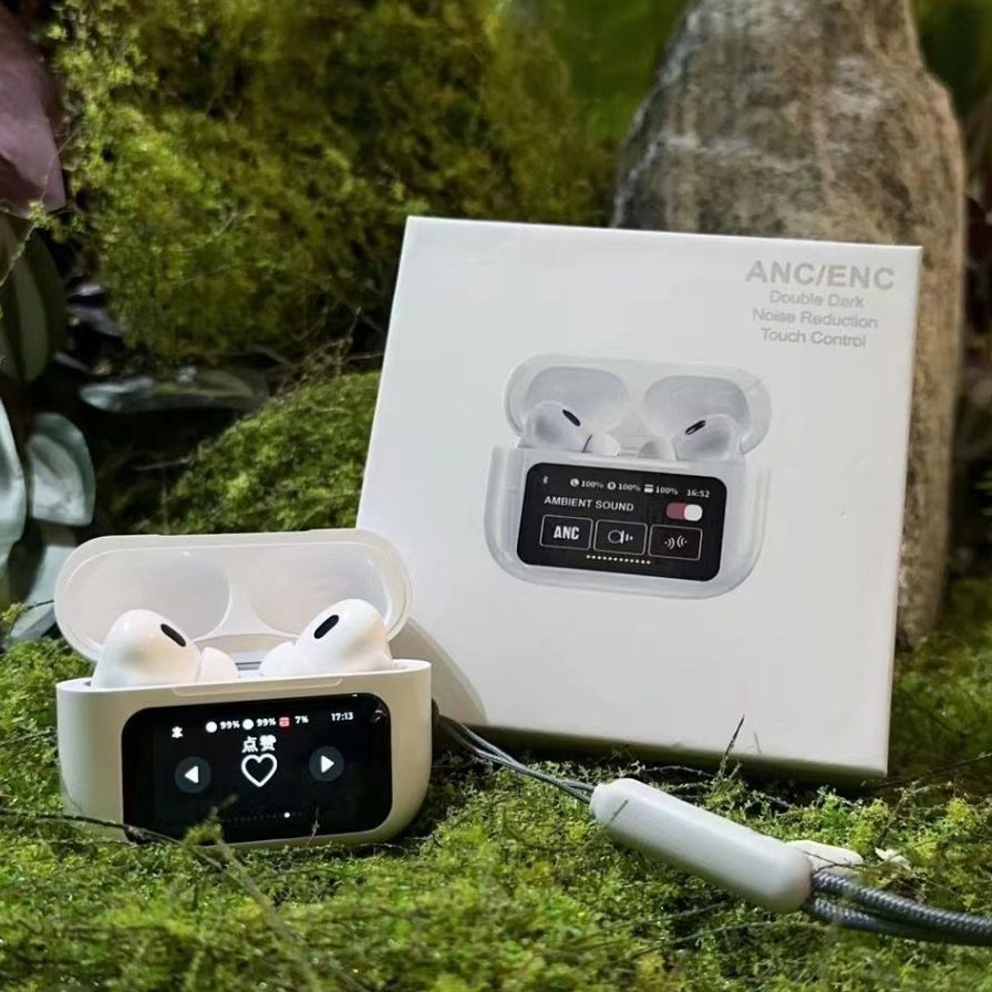 Premium Newest A9 Pro 2 Smart Touch Screen Bluetooth Earphone ANC Noise ...