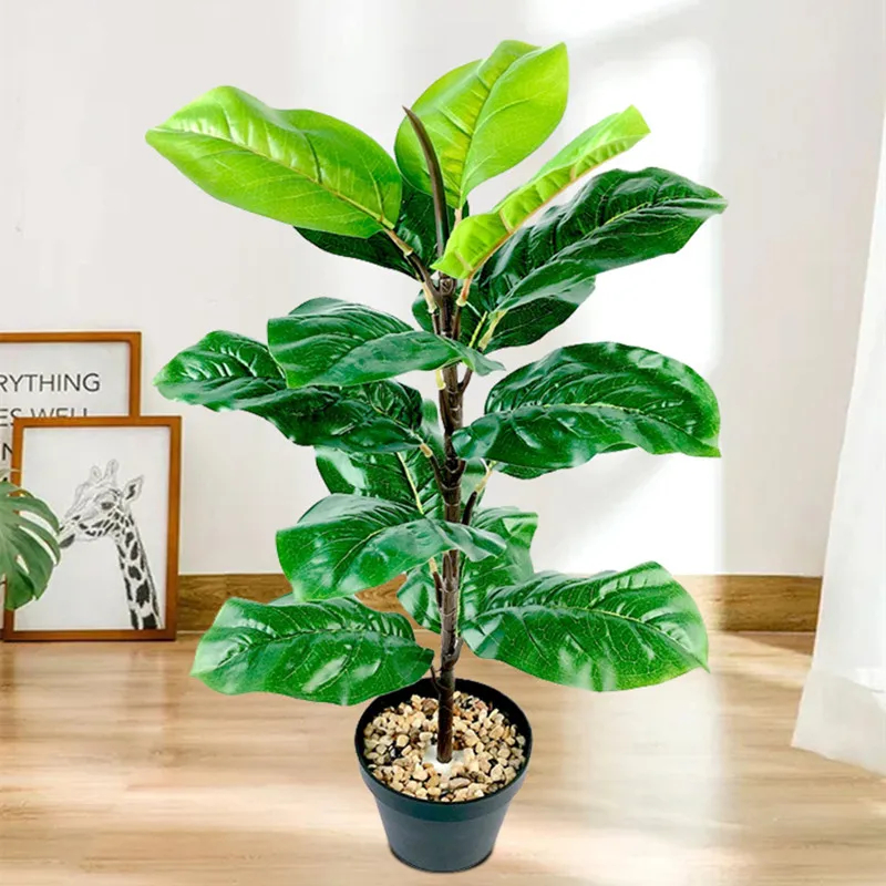 Artificial Plant Pandurata Banyan Ficus Fake Ficus Lyrata Tree Garden ...