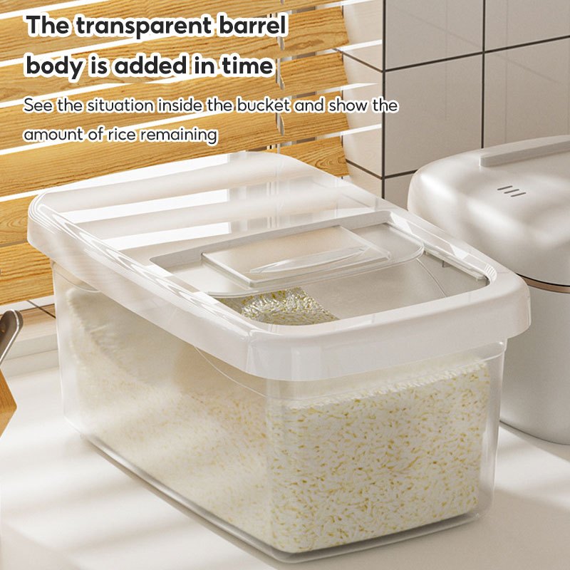 FORTUNE HOUSE Rice Dispenser 10KG Large Capacity Food Rice Storage ...