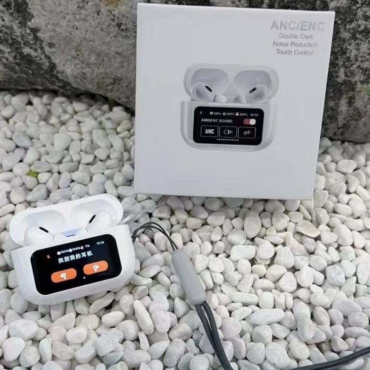 Premium Newest A9 Pro 2 Smart Touch Screen Bluetooth Earphone ANC Noise ...