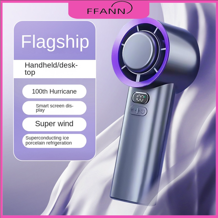 WiWU M57 handheld small fan cooling bladeless turbine high-speed small ...