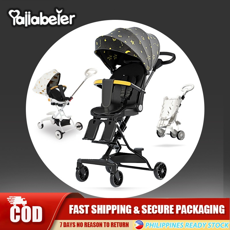 Baby Stroller 360 Rotating Portable Light Weight Kids Stroller Two-Way ...