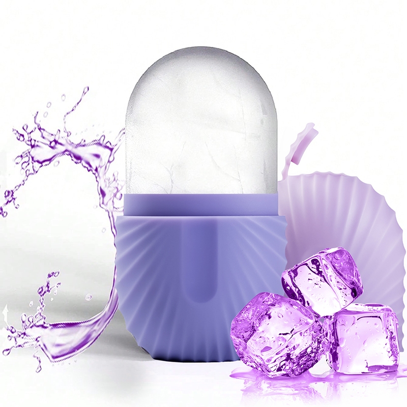 Capsule Silicone Mask Ice Roller Massager Multi-Color Facial Cold ...