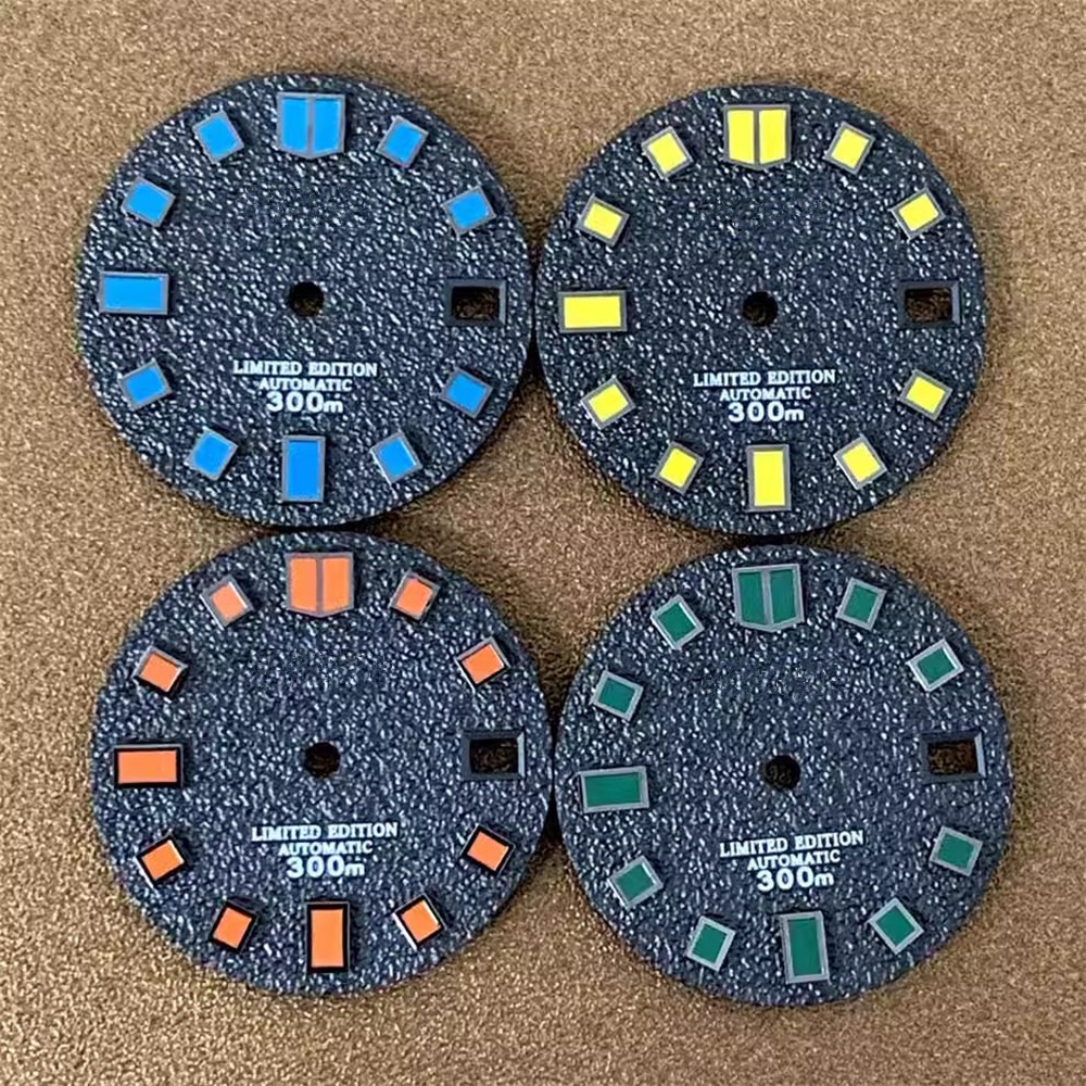 28.5mm snowflake face dial for NH35 36 4R 7S movement watch accessories ...