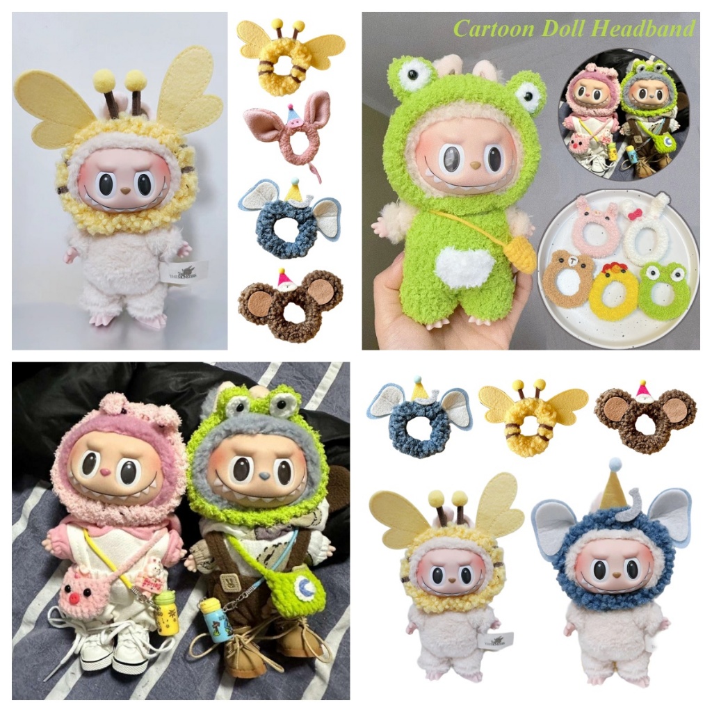 Hair Accessories Ponytail Hairband Plush Doll Loop Cartoon Head Rope ...