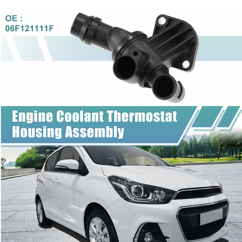 06F121111H 06F121111F Engine Thermostat Housing Coolant Regulator ...