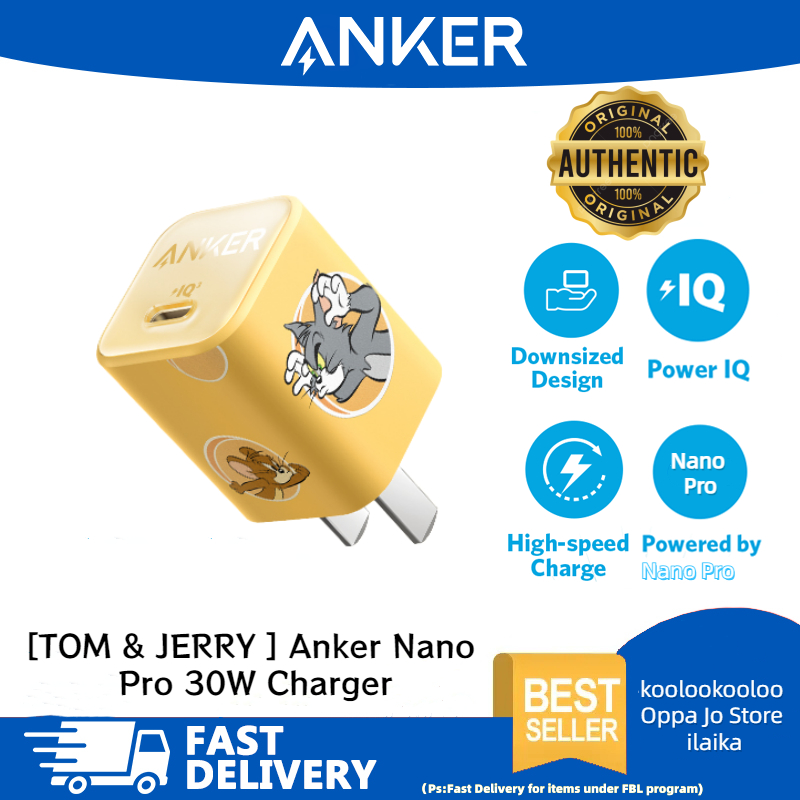 Anker 411 "TOM&JERRY "Nano Pro 30W Phone Fast Charger | Shopee Philippines
