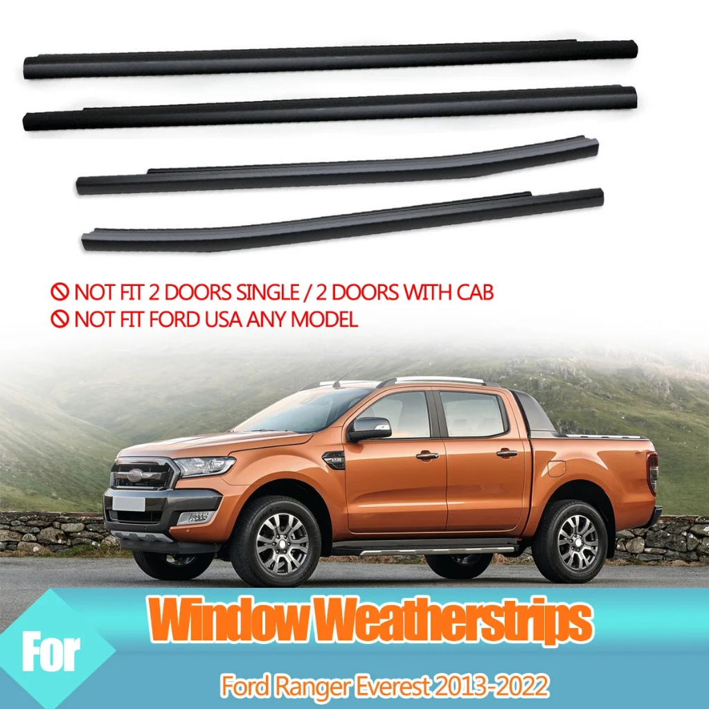 4PCS Ford Ranger Weatherstrip Window Seal Car Window Moulding Trim Seal ...