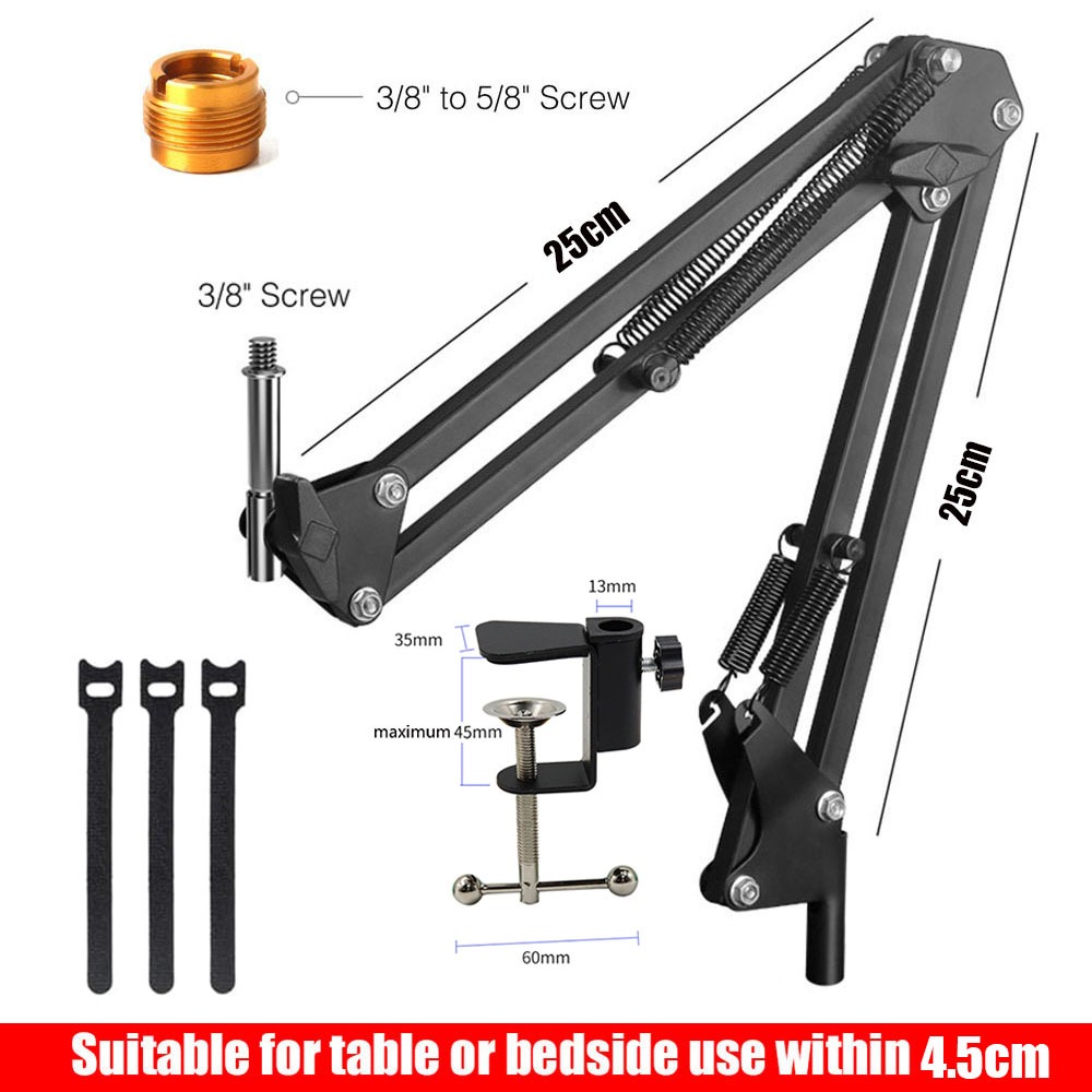 Boom Arm for Hyperx Quadcast S, Professional Adjustable White Mic Boom ... Boom Arm for Hyperx Quadcast S, Professional Adjustable White Mic Boom ...