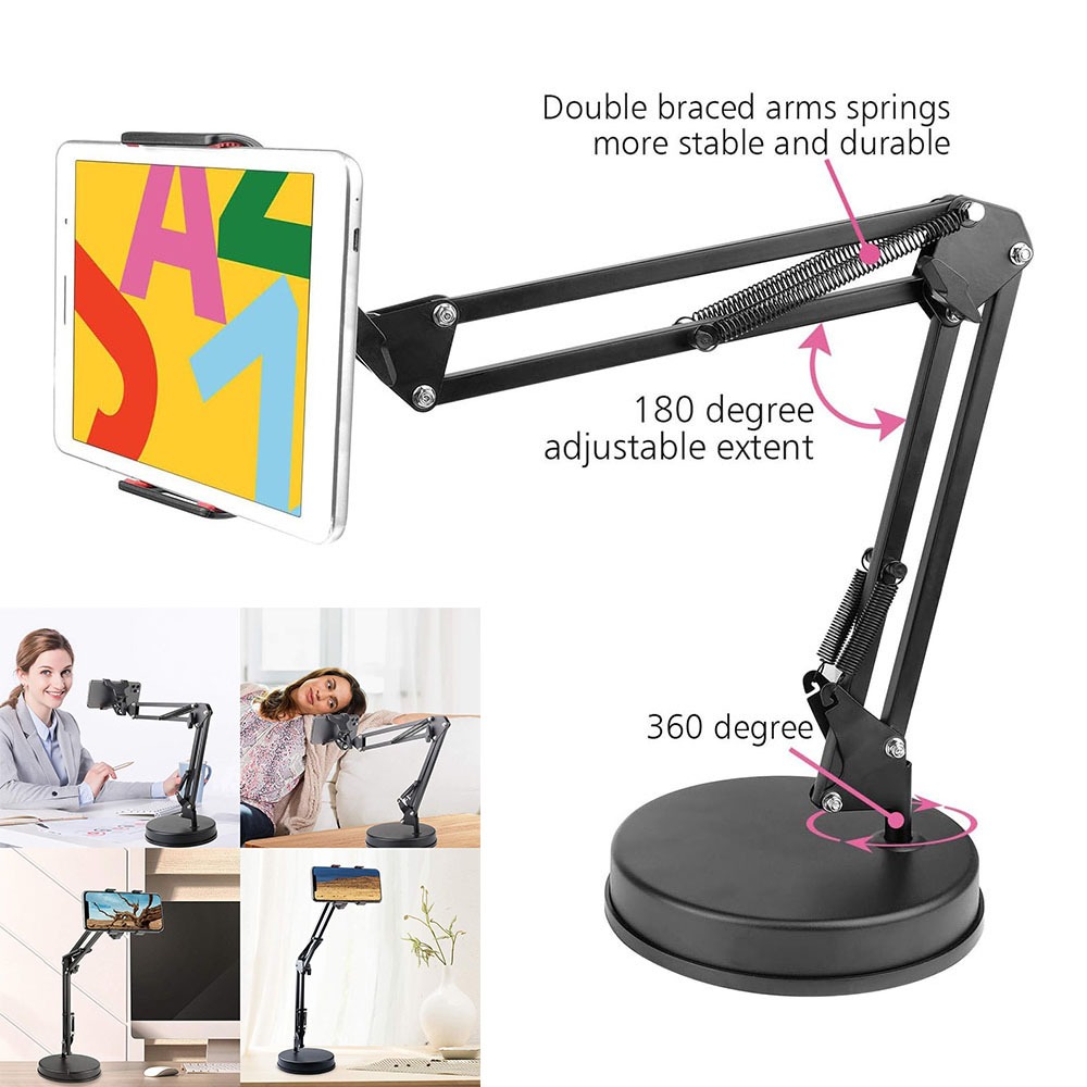 Overhead Phone Mount Stand Phone Video Stand Articulating Arm Phone ...