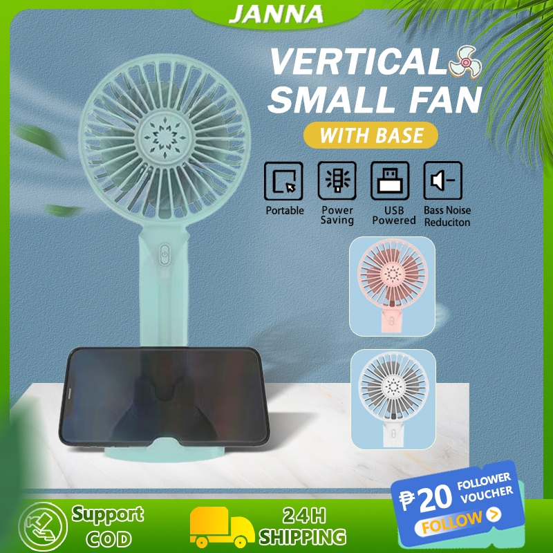 Vertical Mini Fan Portable Rechargeable Handheld Fan Classroom Office ...