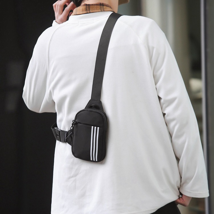 New Fashion Men's minimalist small chest bag versatile Street trendy ...