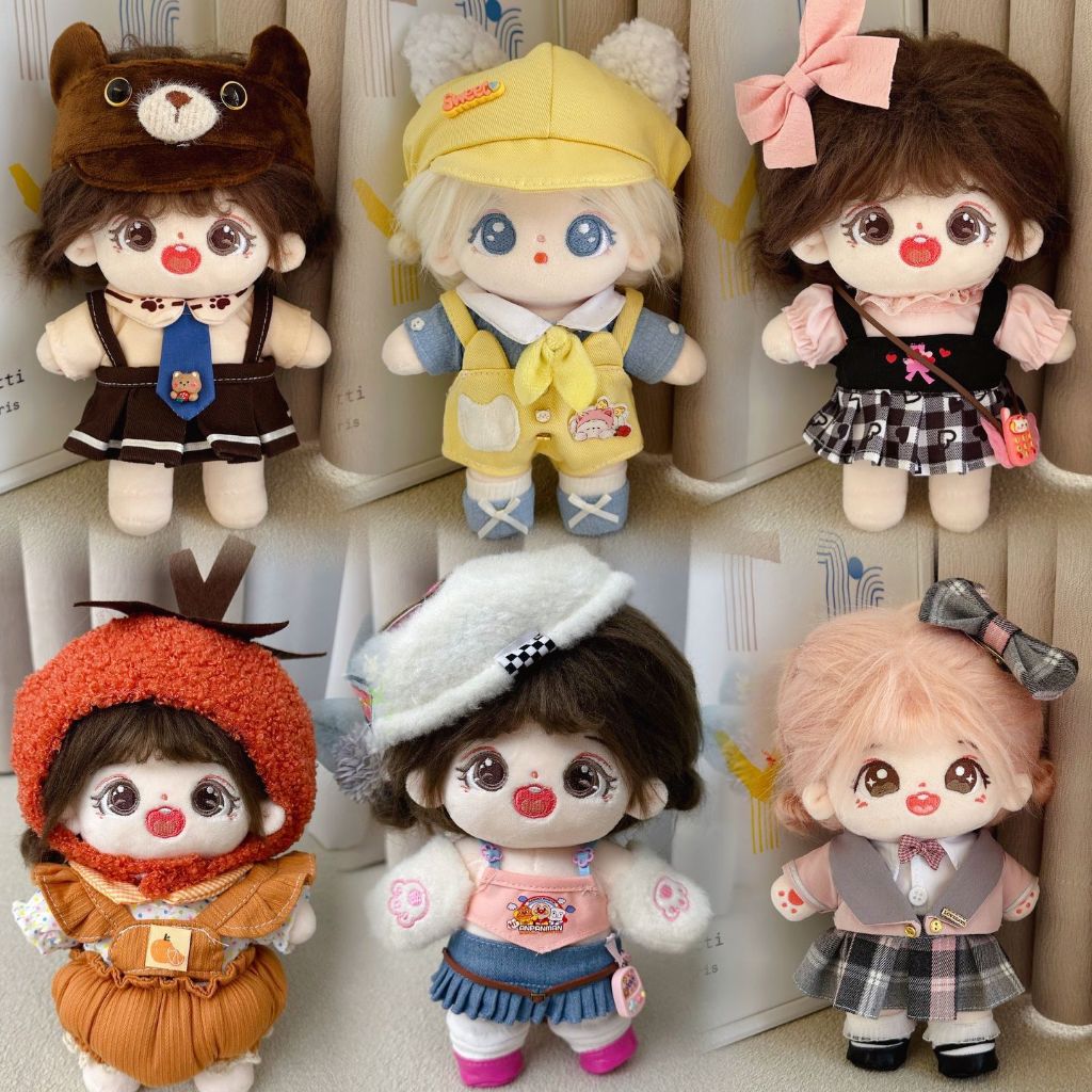 20cm Cotton Doll Clothing Dress and headgear Accessories High-quality ...