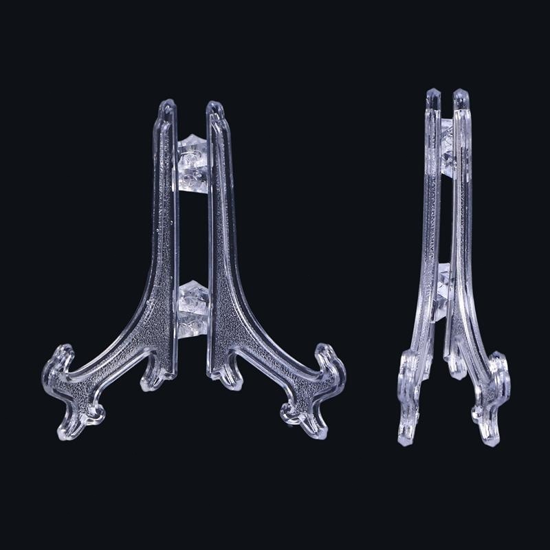 Foldable Plastic Display Stand Photo Frame Stand Plate Saucer Pottery ...