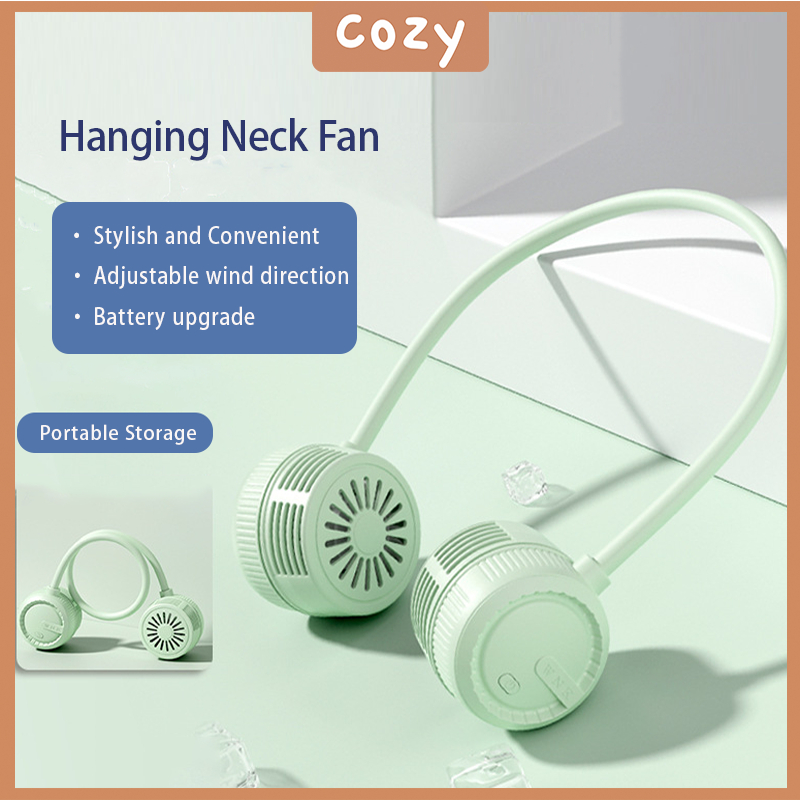 Portable Cooling Rechargeable Air Neck Band Fan Bladeless Wearable ...