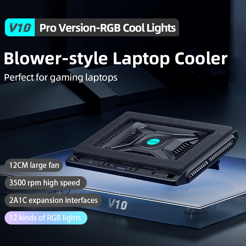 Llano V10 Laptop Cooling Pad Equipped Rpm 3500 Gigantic Turbo-Fan Rapid ...