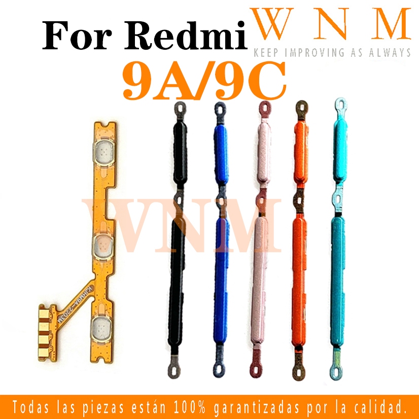 New ForXiaomi Redmi 9A 9C Power button flex on / off Switch Button Side ...