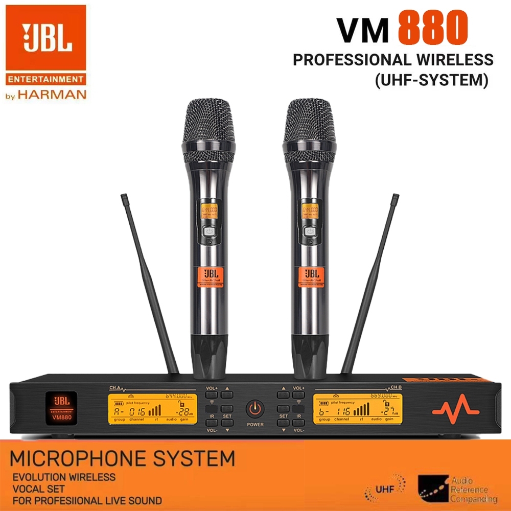 Jbl VM880 wireless microphone UHF performance-grade wireless microphone ...