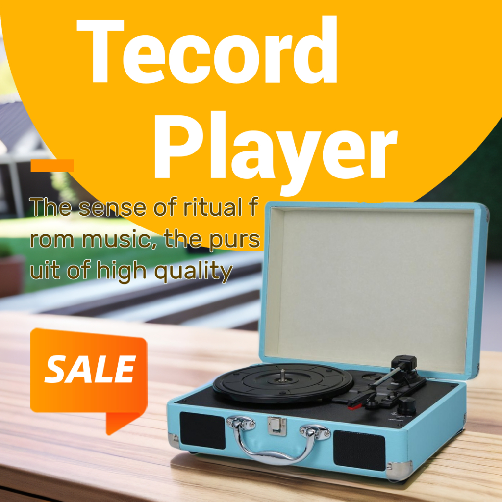 Retro Vinyl Player Suitcase StereoTurntable Portable Music Player with ...