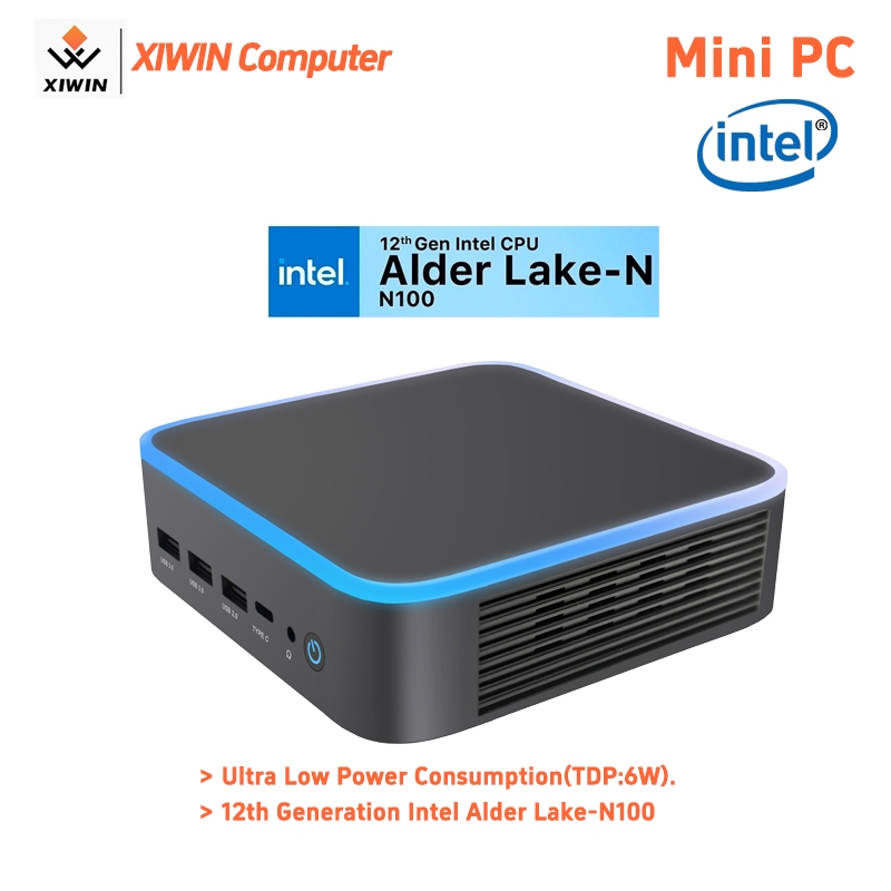 Mini PC Box, Intel 12th generation Intel Alder Lake-N100 processor ...