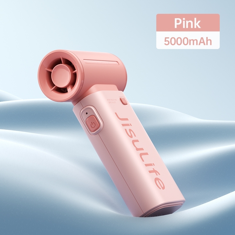 Mini Portable Rechargeable Fan - Pink 5000mAh with Compact Desig ...