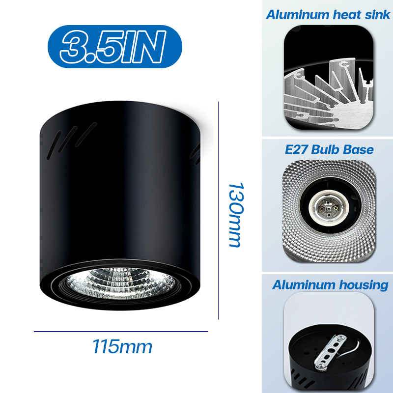 CANMEIJIA Surface Mounted Downlight Pin Light Ceiling SpotLight Of ...