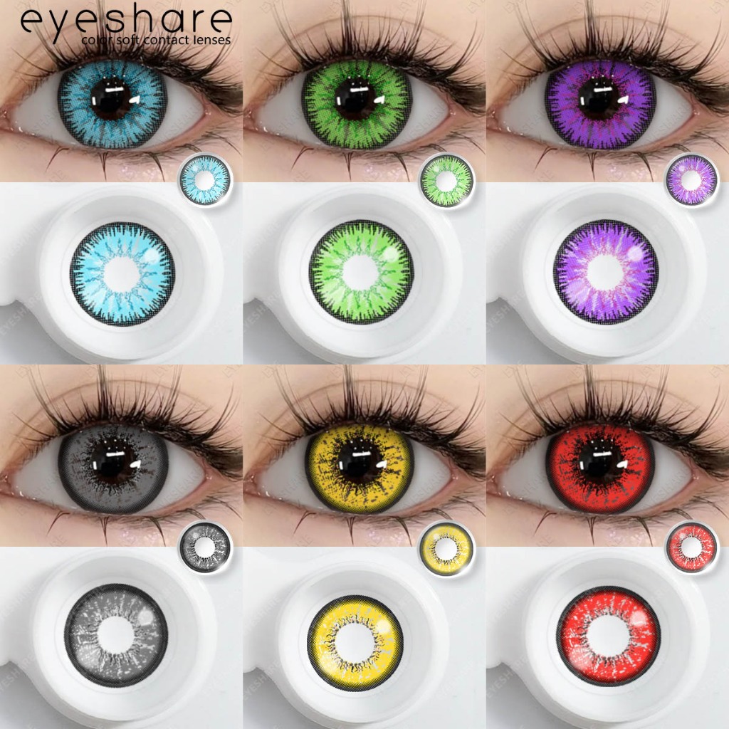 EYESHARE Cosplay Color Contacts Lenses Colored Lens Halloween Pupil ...
