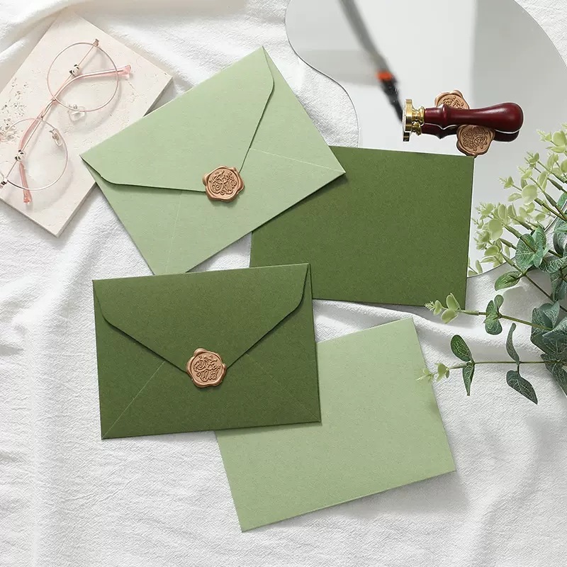 Kawaii Avocado Envelopes High-grade Thick Paper Envelopes Seal Stickers ...