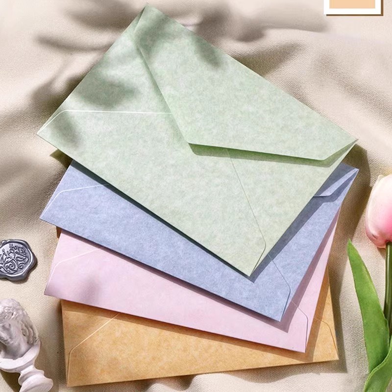 Kawaii Macaron Envelopes 250g Thick Paper Envelopes Seal Stickers DIY ...