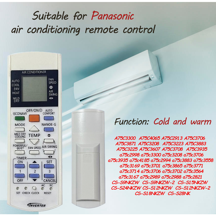 Universal Panasonic Air Conditioner Remote Control Suitable for Split ...