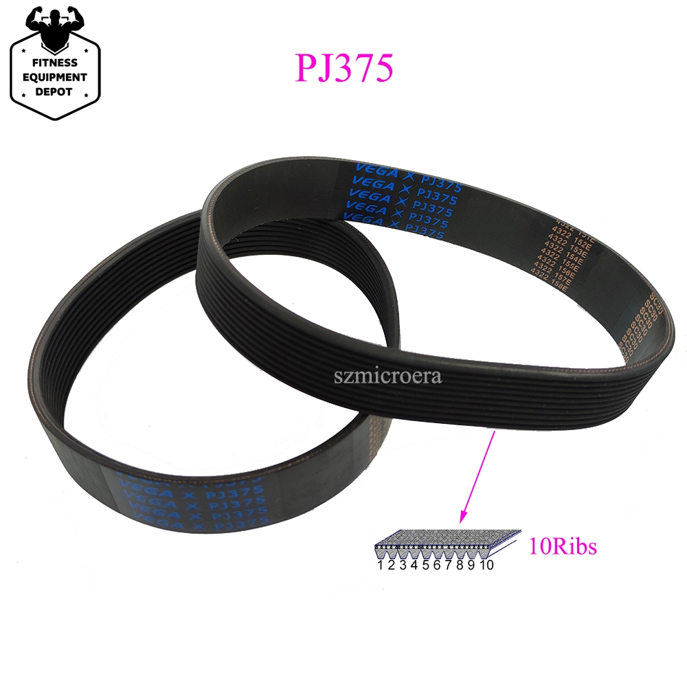 1pcs VEGA Treadmill Belt Drive Belt PJ375 10Ribs Blue Rubber Multi ...