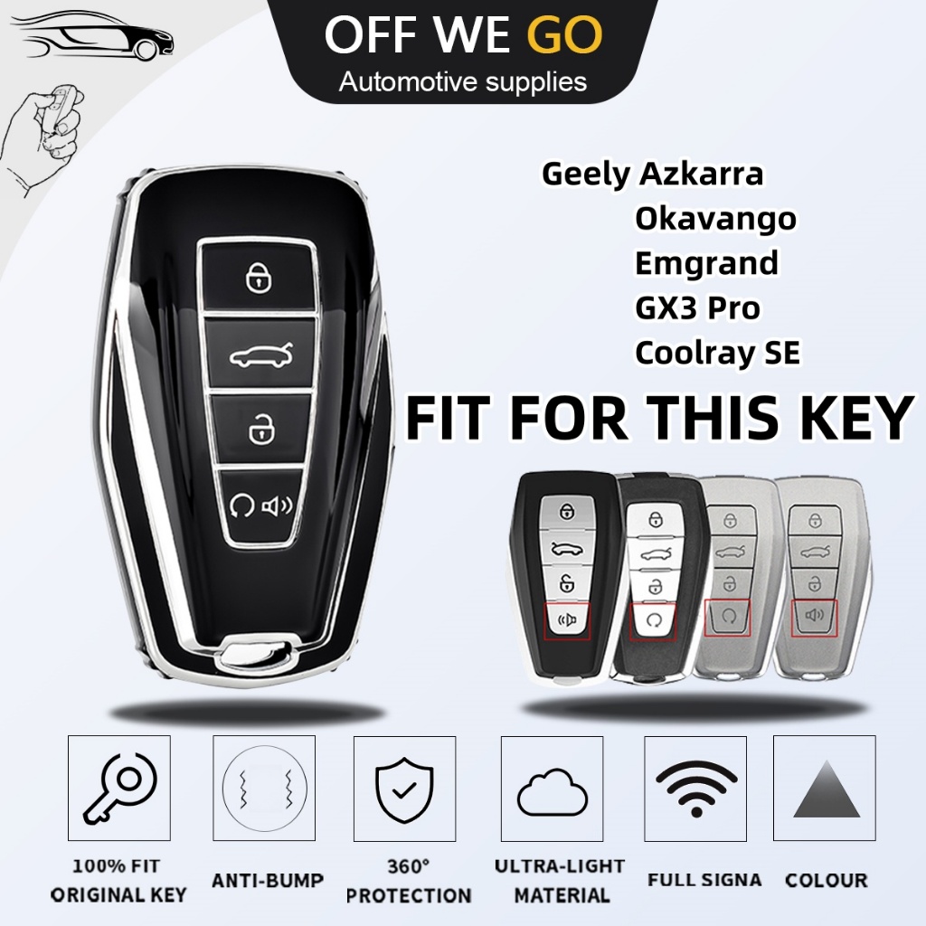 Geely Okavango GX3PRO Coolray Key Cover TPU Key Case Remote Case Geely ...