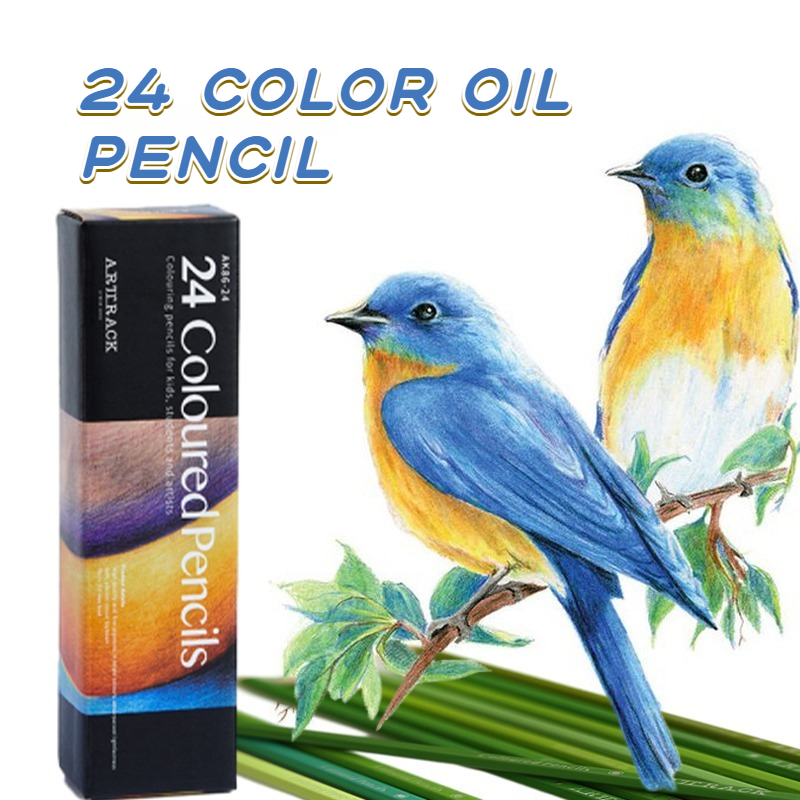 Oily Art Colored Pencils Set for Adult Coloring Books Artist Drawing ...